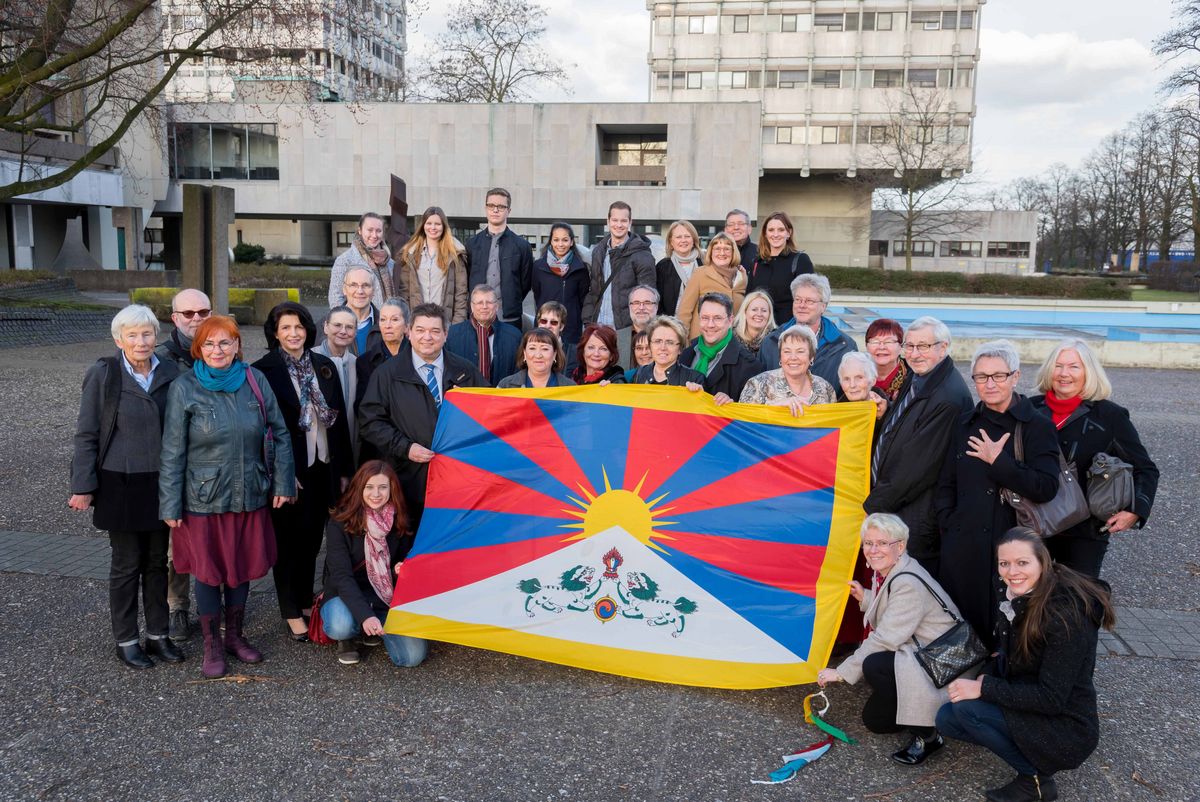Marl zeigt Flagge für Tibet